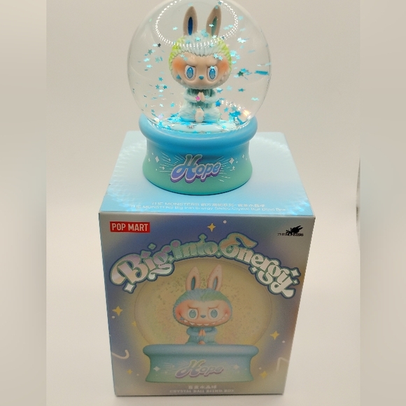 POP MART | Accessories | Popmart Hope Labubu Light Up Snow Globe Bnib ...